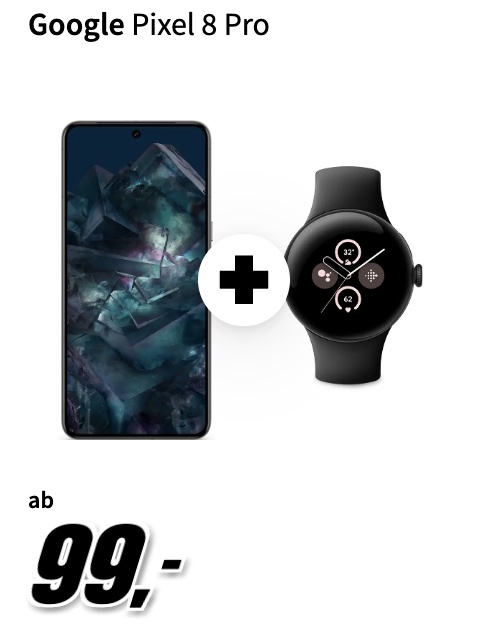 *FEHLER?* Google Pixel 8 Pro mit Google Pixel Watch 2 WiFi für 99€ inkl ...