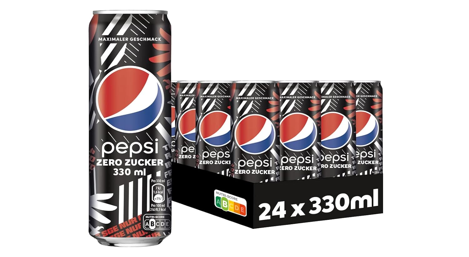 Pepsi Zero Zucker (24x0,33l) für 15,39€ 💸 | EasyDealz