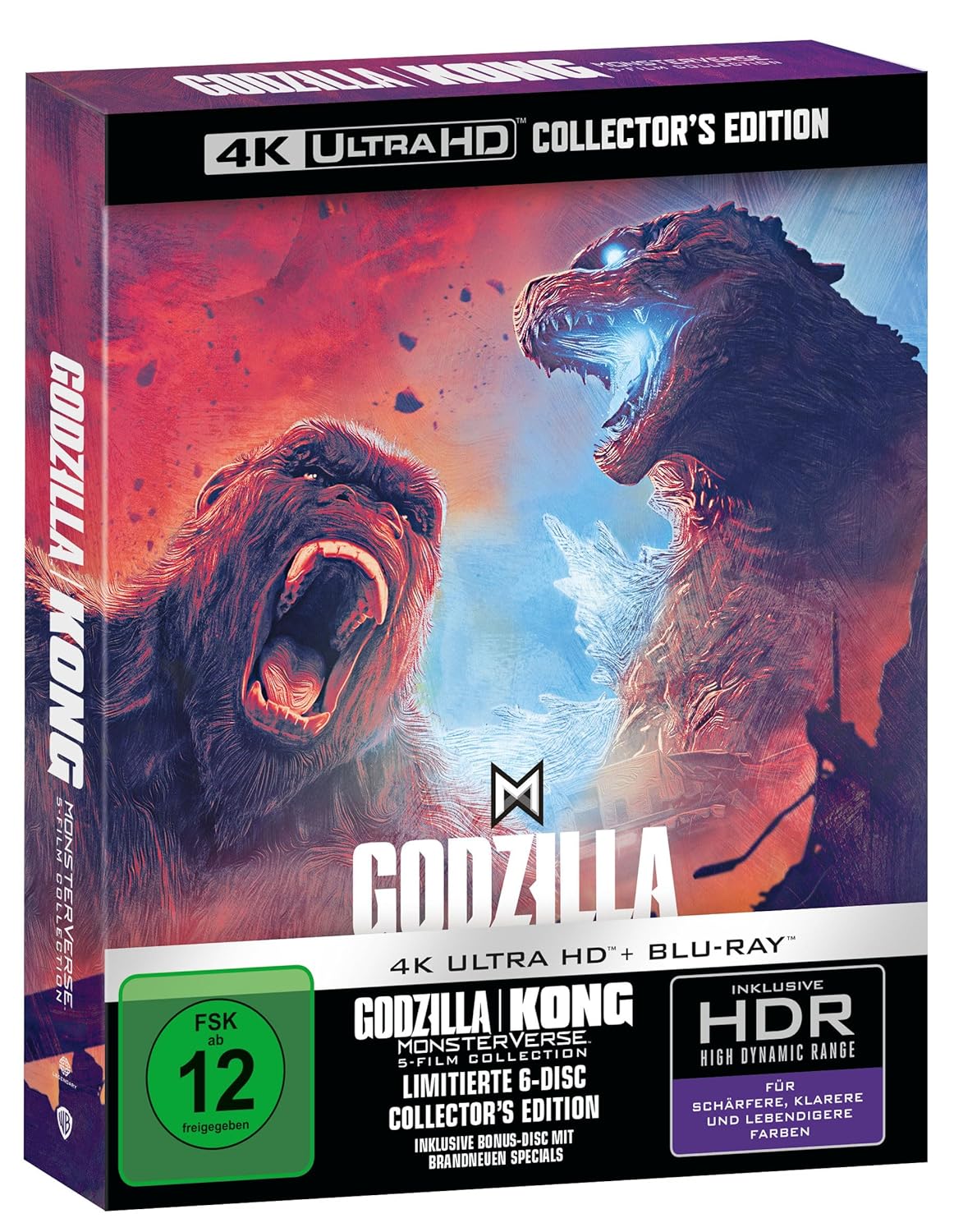 Godzilla Kong - Monsterverse Limited 5-Film Collection (4K UHD) [Blu ...