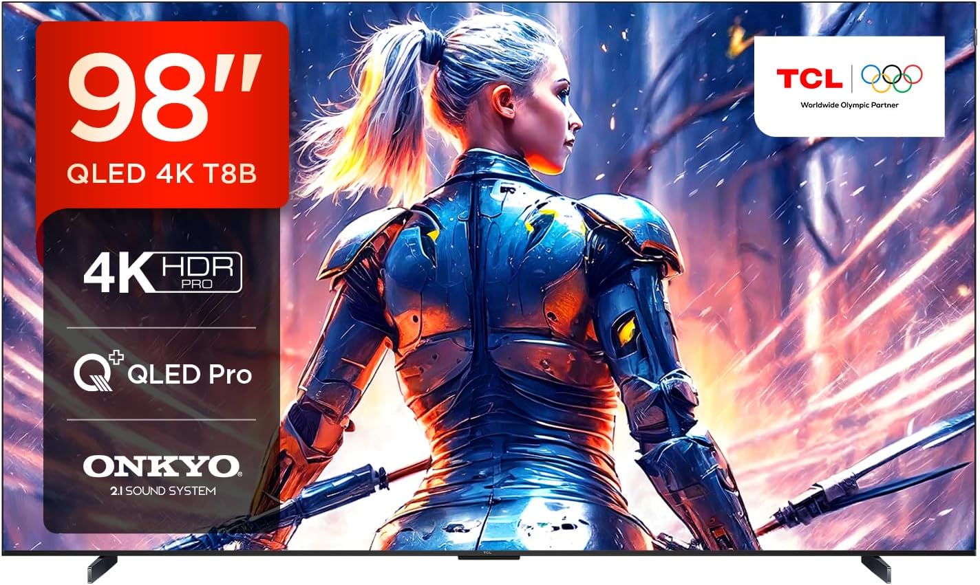 TCL 98T8B 98-Zoll QLED Pro Onkyo Gaming Fernseher (144Hz) für 1.499 ...