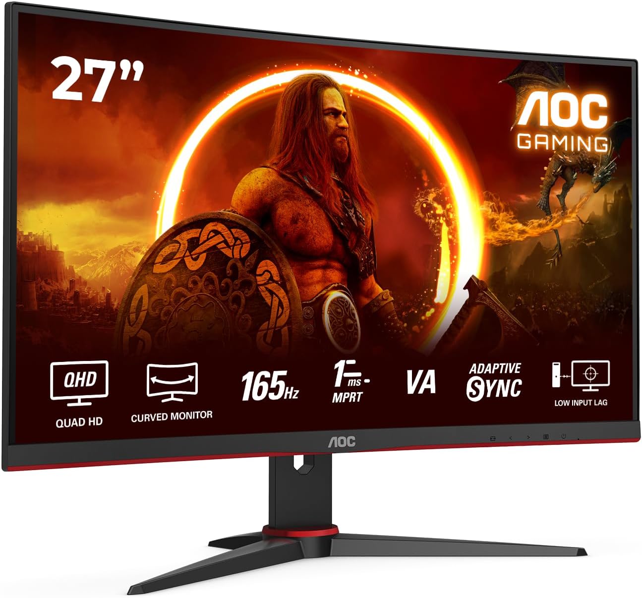 AOC Gaming CQ27G2SE - 27 Zoll QHD Curved Monitor für 159 Euro 💸 | EasyDealz
