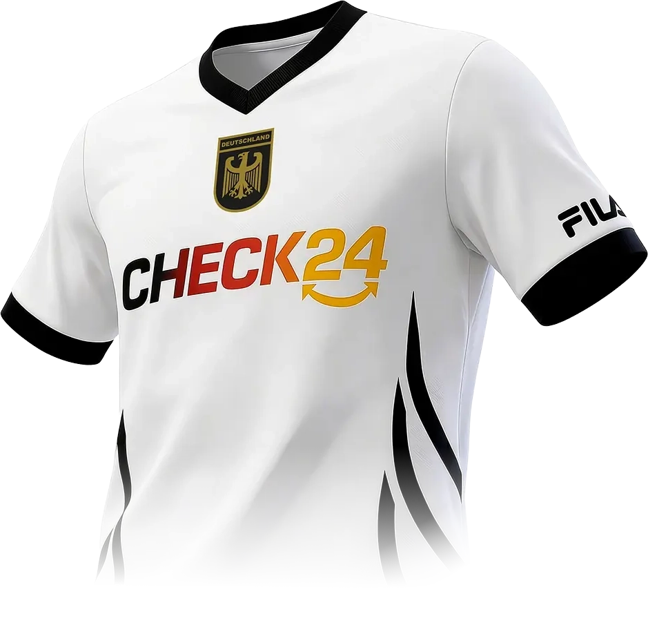 CHECK24 WM-Tippspiel 2026: GRATIS Deutschland-Trikot von FILA sichern ...